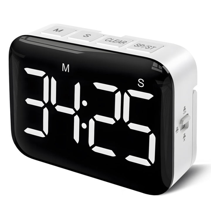 Digital Kitchen Timer - Magnetic Countdown Count Up Timer with Large ...
