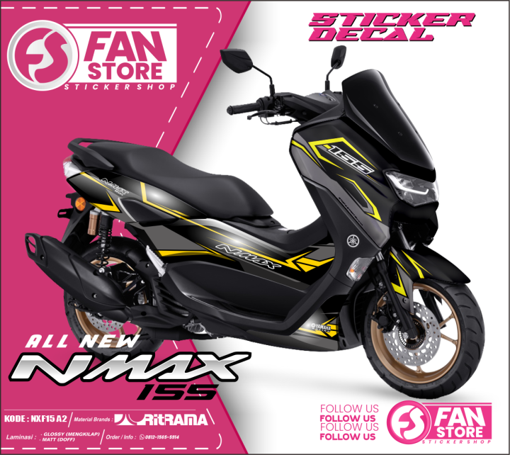 DECAL NMAX NEW FULLBODY - STRIPING DECAL NMAX - STICKER DECAL FULLBODY ...