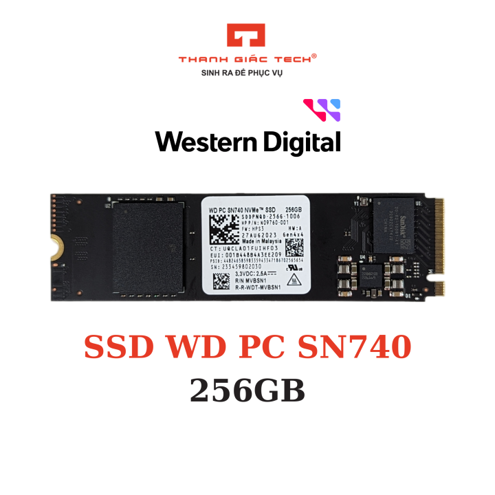 Ổ Cứng SSD Western Digital SN740 256GB M2 2280 PCIe Gen 4.0 - Bảo Hành ...