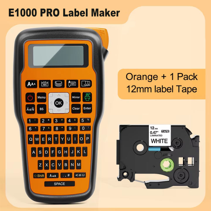 Portable Label Marker Machine with Tape,E1000 Pro Handheld Label Maker ...