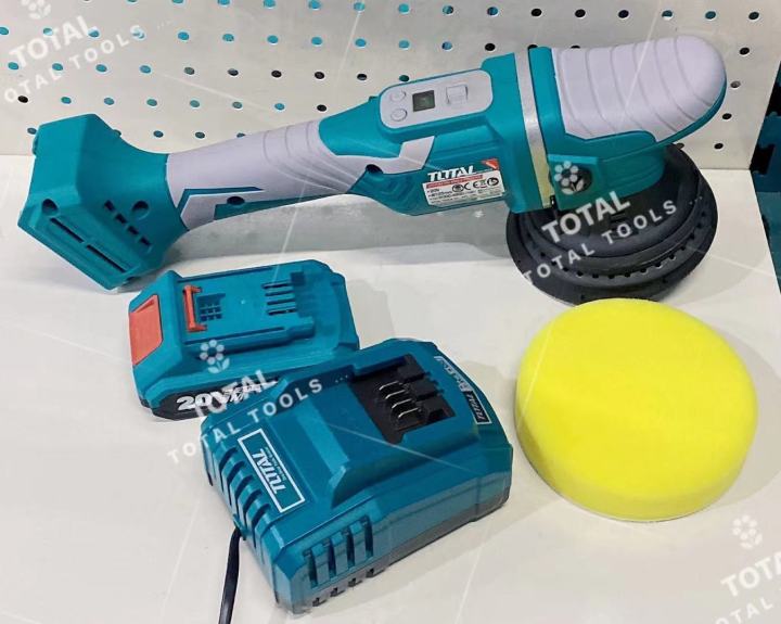 TOTAL Lithium-Ion Angle Polisher (125MM) TAPLI2002 industrial (SET with ...