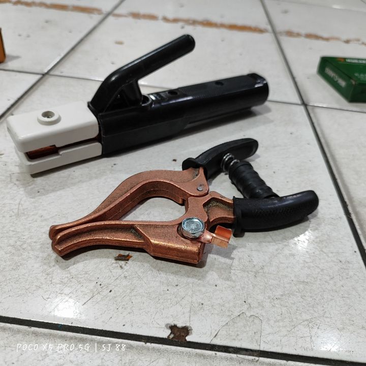 PAKET TANG LAS LISTRIK TANG MASSA ARDE SET 500A +STANG LAS 800A/200A FULL TEMBAGA/ ELECTRODE ...