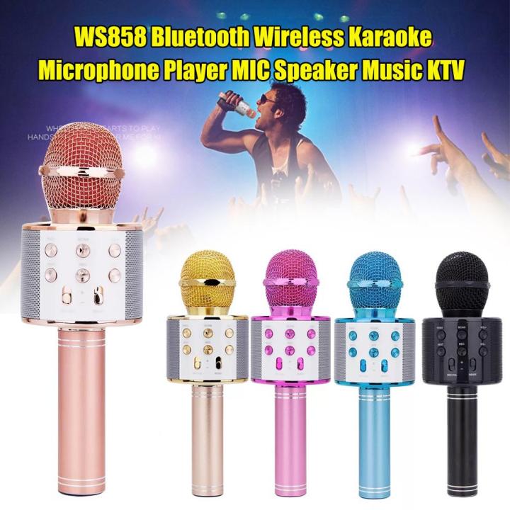 [Ready stock]Original Microphone Wireless Microphone K-araoke WS858 Wireless Microphone ...