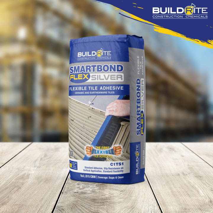 BUILDRITE SMARTBOND FLEX SILVER FLEXIBLE TILE ADHESIVE | Lazada PH