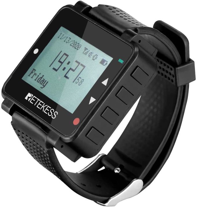 Retekess T128 Waiter Watch Receiver of Wireless Calling System for T114 ...