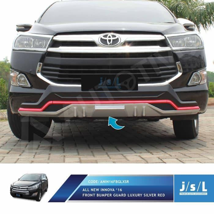 JSL Skidplate Depan Innova Reborn Front Bumper Guard Luxury Silver Red ...