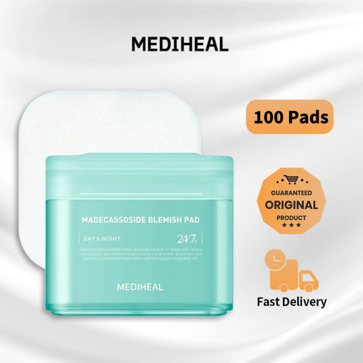 [SG Genuine] MEDIHEAL Madecassoside Blemish Pad 100 Pads Post Blemish ...