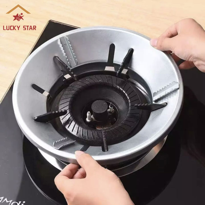 Universal Round 8 Claws Energy Saving Gas Stove Cover Windproof Disk ...