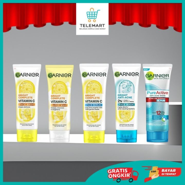 GARNIER PENCUCI MUKA LIGHT COMPLETE BRIGHTENING WHITESPEED LEMON 100 ML ...