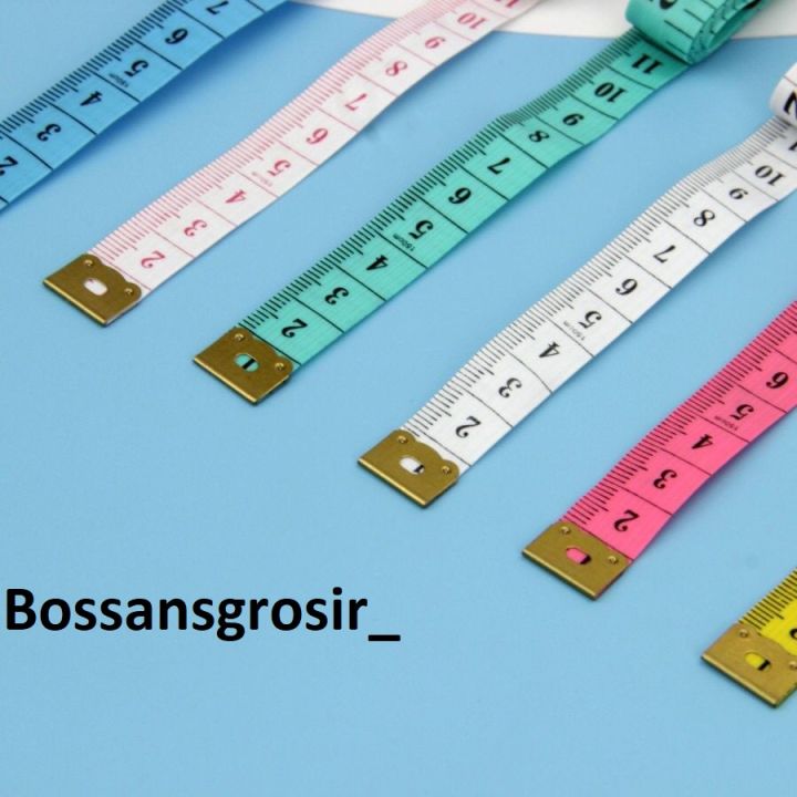 10PCS Termurah Meteran Pita Jahit 150cm Tailoring Tape Alat Ukur ...