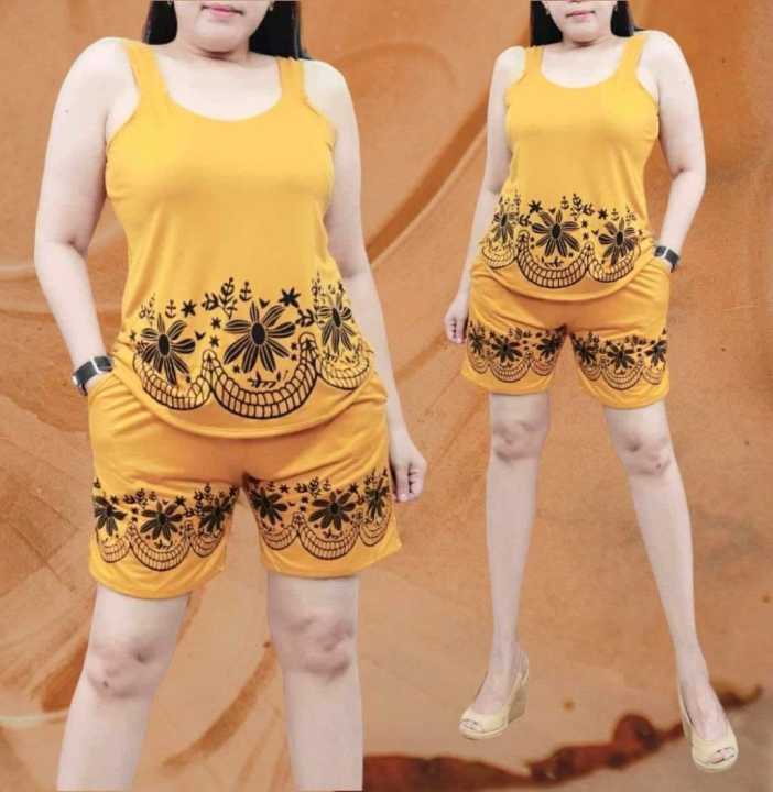 THAI SANDO TOP UPSIZE TERNO SHORT WITH SIDE POCKET PREMIUM COTTON ...
