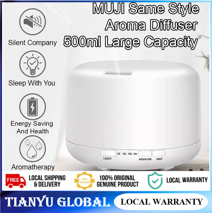 【SG READY STOCK】MUJI Style Moisturizing Aromatherapy Diffuser White For ...