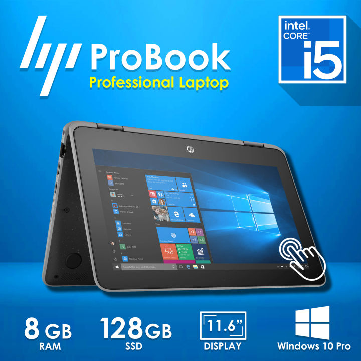 HP ProBook x360 12-inch 2-in-1 Convertible HD Touch-screen Laptop PC ...