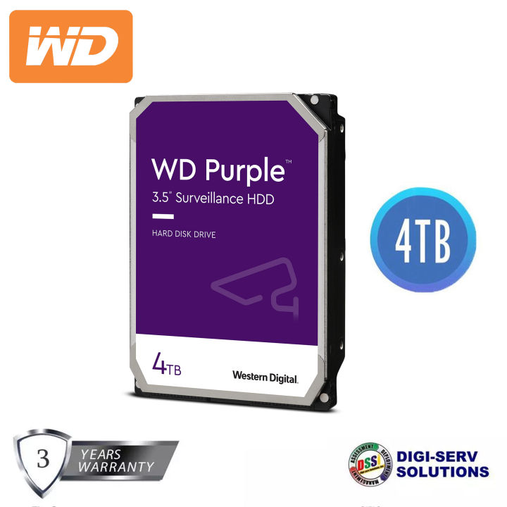 WD Purple 4TB Surveillance Hard Drive (WD43PURZ) | Lazada PH