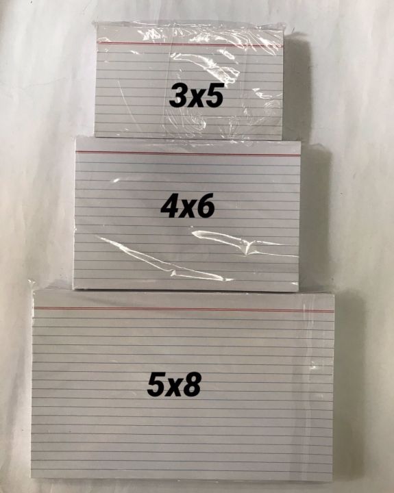 Index Card (3x5, 4x6, 5x8) | Lazada PH