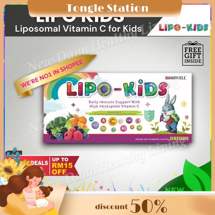LIPO KIDS TRIPLE ACTION MULTIVITAMIN PROBIOTICS FOR KIDS Liposomal Vitamin C Probiotic Good ...