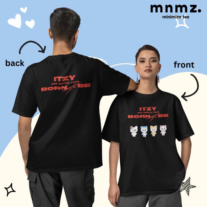 ITZY 2ND WORLD TOUR BORN TO BE V2 | MINIMIZE TEE T-SHIRT | Lazada PH