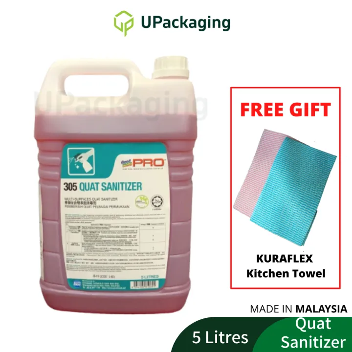 5L GOODMAID GMP 305 Quat Sanitizer 5 Litres- Multi Surface Quat ...