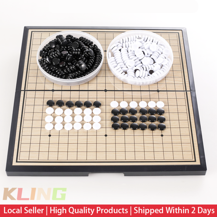 Magnetic Go Game Weiqi Foldable Chinese Chess Gobang Gomoku Children's ...