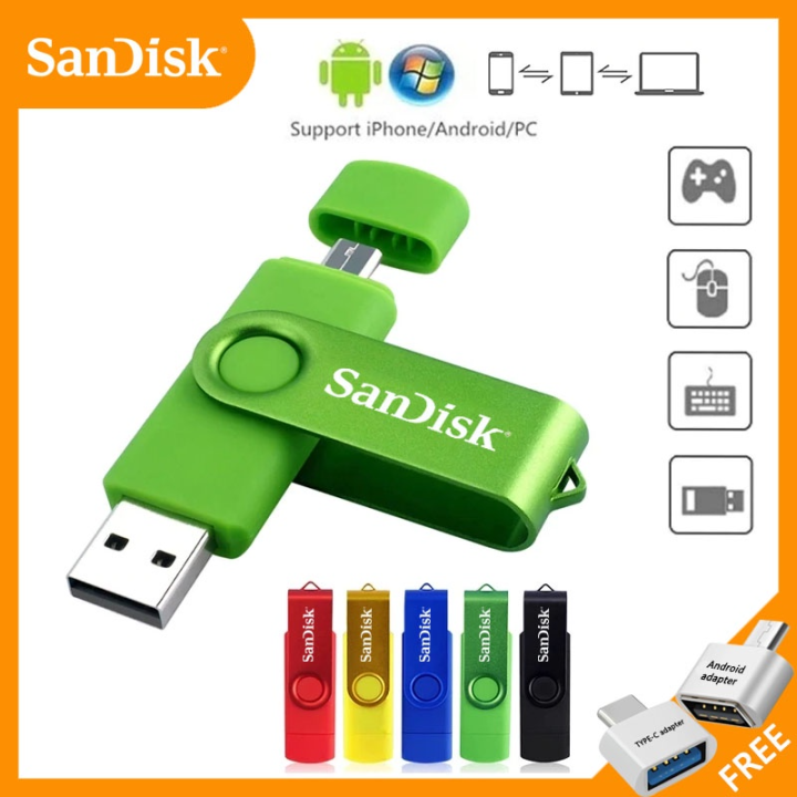 BEST13 Flash Drive 2 in 1 Micro USB Flash Drive 2.0 16GB 32GB 64GB ...