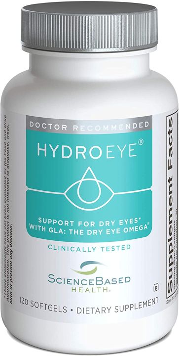 HydroEye Support for Dry Eyes with GLA: The Dry Eye Omega Dietary ...