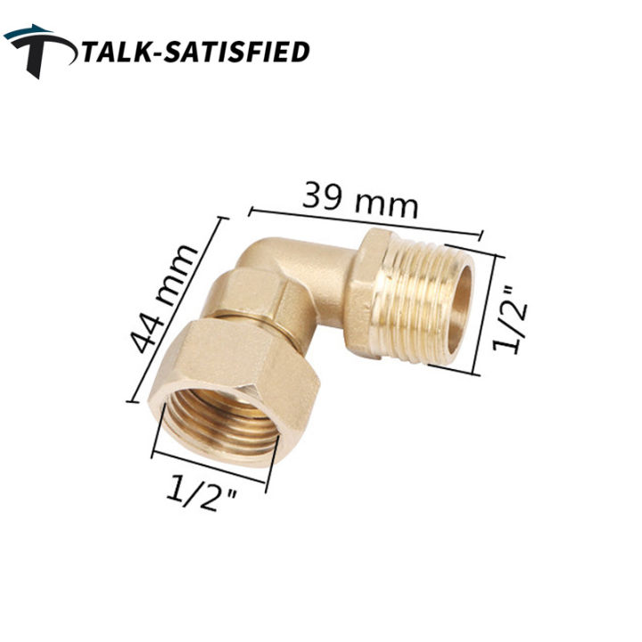 1Pc Brass Elbow 1/2" Male/Female Thread Plumbing Pipe Fittings Junction ...