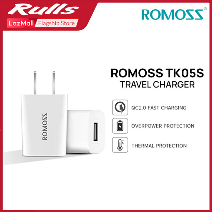 Romoss TK05S Travel Charger Portable Phone Charger USB Power Adapter ...