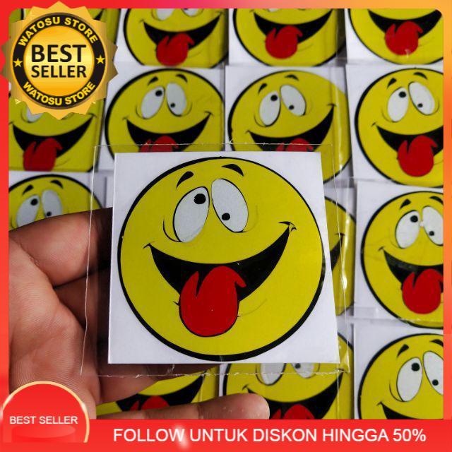 stiker EMOTICON EMOT KARAKTER SMILE SEDIH BAHAGIA KETAWA KUALITAS TER ...
