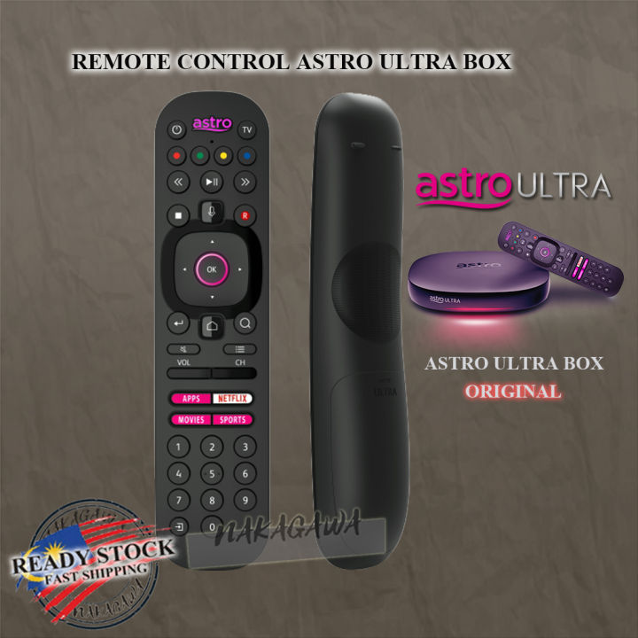 ASTRO ULTRA BOX REMOTE CONTROL NEW MODEL (ORIGINAL) NETFLIX / RM-L1712 ...