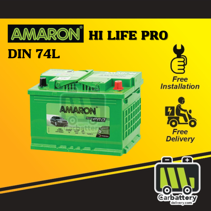 [Installation Provided] Amaron Hi Life DIN74L L3 Car Battery Bateri ...