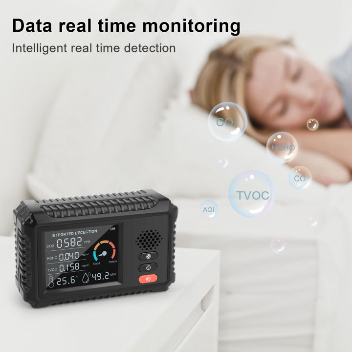Air Quality Monitor Rechargeable Accurate Detection Multifunctional ...