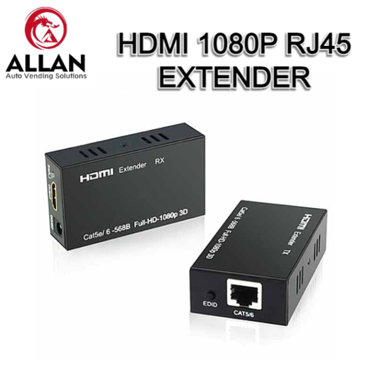 ALLAN RJ45 1080P Converter Transfer Repeater Splitter Hdmi 4K 60M ...