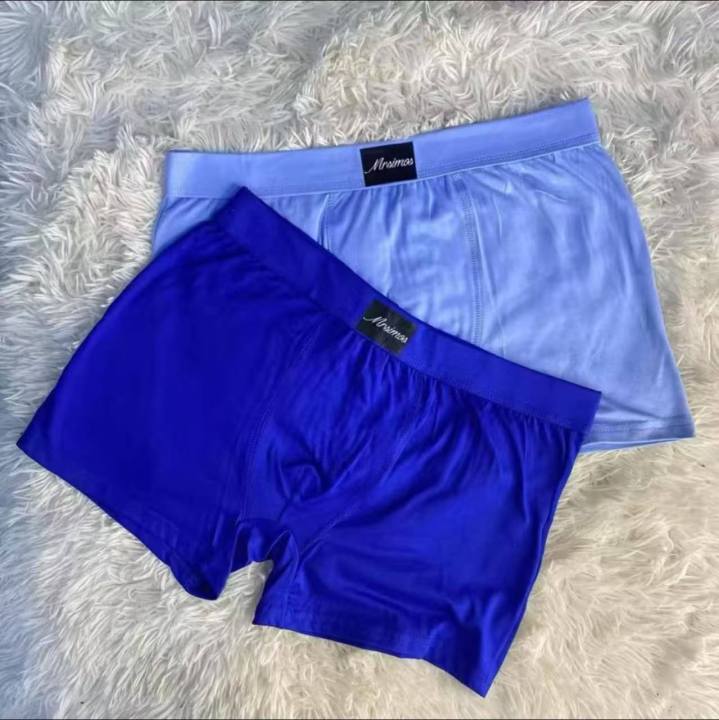 12/6 Pcs Cotton Boxer for men's,Random Color's Assorted color , Plain ...