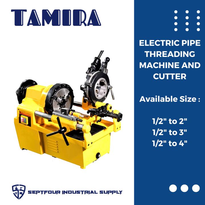 TAMIRA Electric Pipe Threading Machine and Cutter 1/2" to 4" ZIT-B4 ...