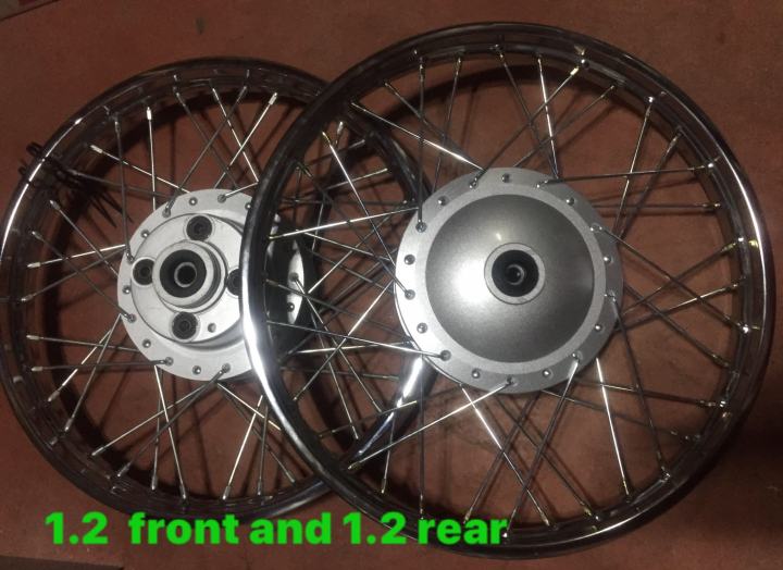 RIM SET FOR RUSI125/RUSI150 SET FRONT AND REAR TAKASAGO RAYUS(SOLD PAIR ...
