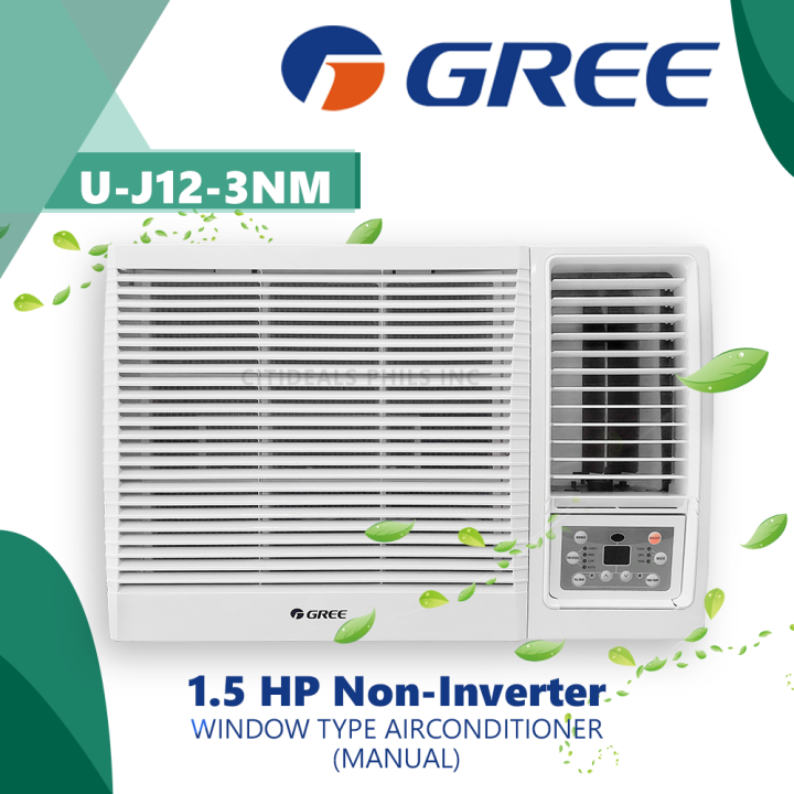 Window Type Air Conditioner GREE 1.5hp Energy Saving 3D Airflow Auto ...