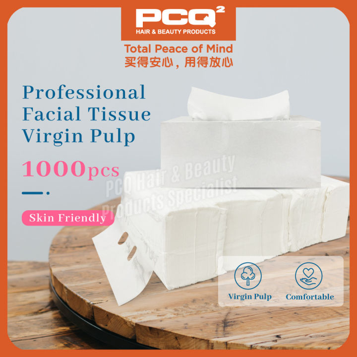 PCQ Professional Facial Tissue Paper Virgin Pulp X 1000pcs/pkt | Lazada