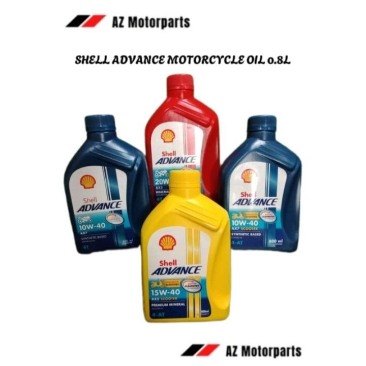 Fast send SHELL ADVANCE MOTORCYCLE OIL 0.8L | Lazada PH