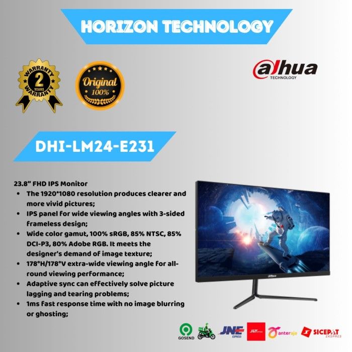 DAHUA LM24-E231 24 Inch FHD IPS Gaming Monitor | Lazada Indonesia