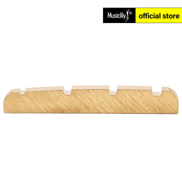 Musiclily Basic 4-String Slotted Electric Bass Brass Nut for Precision ...