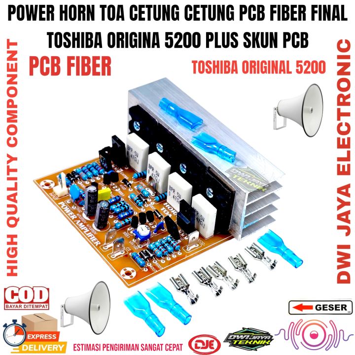 Power Horn TOA Cetung Cetung PCB FIBER Final Toshiba 5200 Power Horn ...
