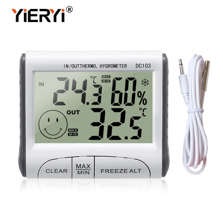 Digital Temperature Humidity Meter Thermo Meter Hygrometer Dc103 Lcd 9875