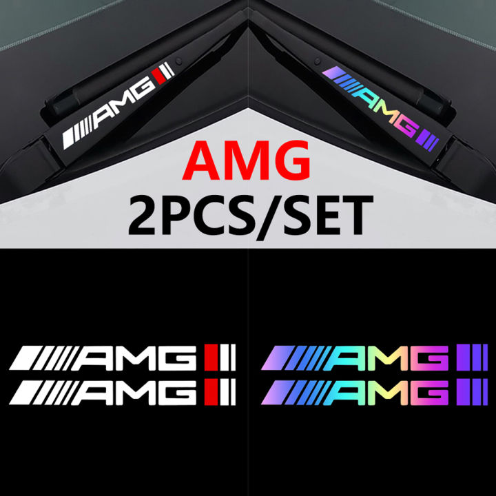 Rainbow Color Sticker Car Brand Logo Sticker Wiper Decoration ...