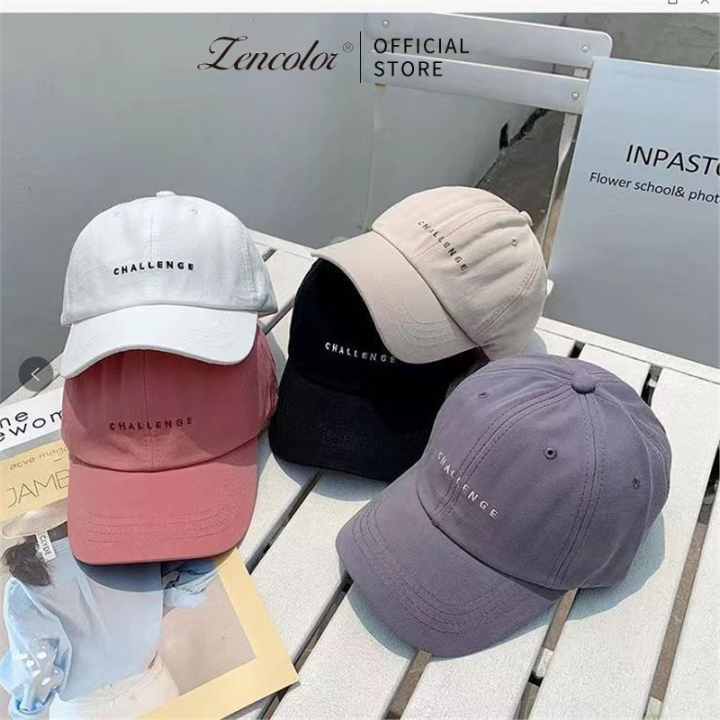 Zencolor หมวกเบสบอลสไตล์ญี่ปุ่นดีไซน์เรียบง่าย มีตัวอักษรปัก ใส่ได้ทั้ง ...