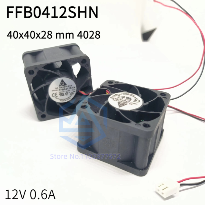 【Exclusive】 Delta FFB0412SHN 12V 0.6A 4028 40MM 40x40x28MM Server Fan ...