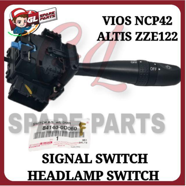 SIGNAL SWITCH (ORIGINAL) TOYOTA VIOS NCP42 ALTIS ZZE122 (84140-02100 ...