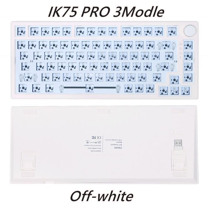 FEKER IK75 V3 Pro JJK84 T1 3/1 Mode QMK VIA Mechanical Keyboard RGB ...