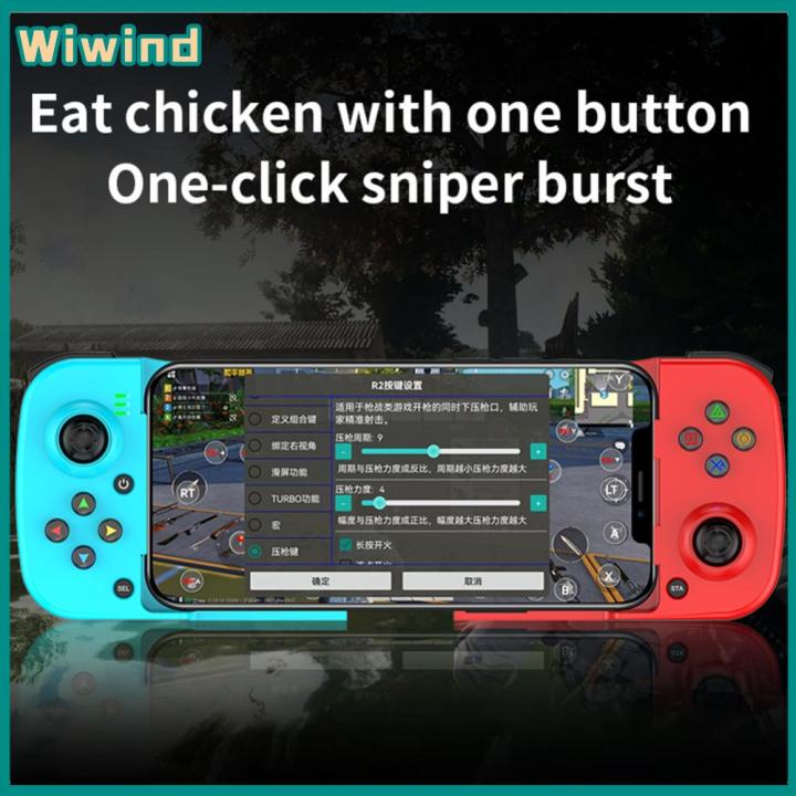 D3 โทรศัพท์มือถือยืดเกมคอนโทรลเลอร์ปุ่มมาโคร Bluetooth-Compatible5.0 Retractable Gamepad สำหรับ ...