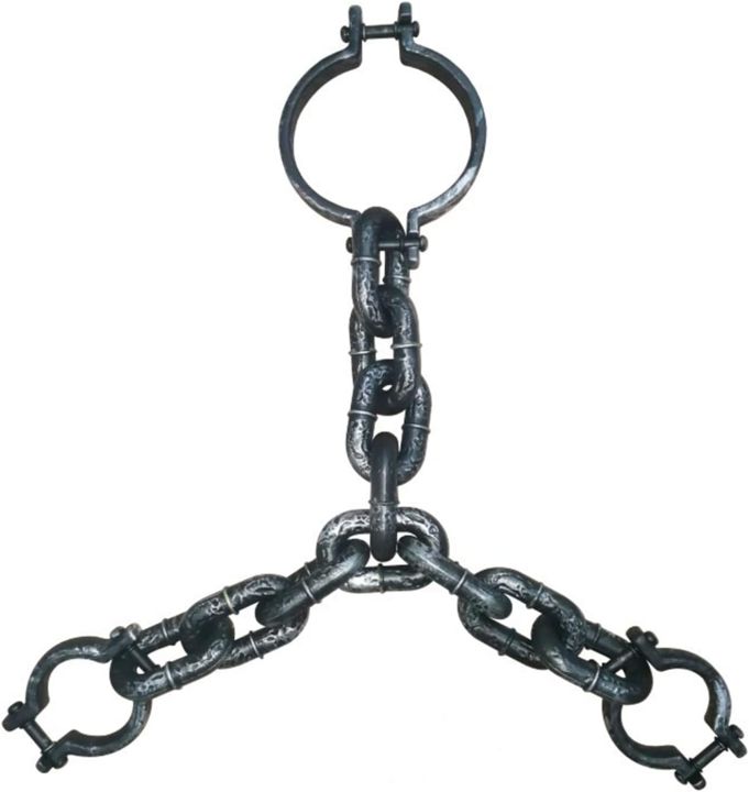 Dzrige Halloween Plastic Shackle Handcuffs,Prison Wrist Shackles ...