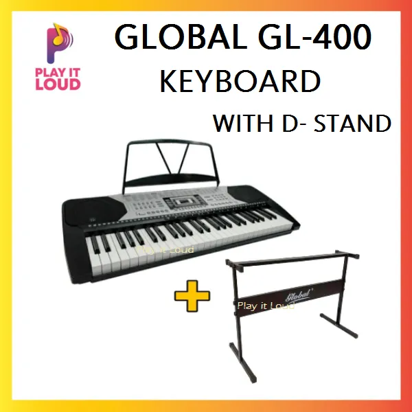 Electronic Keyboard Piano Global GL-400 (Black) | Lazada PH